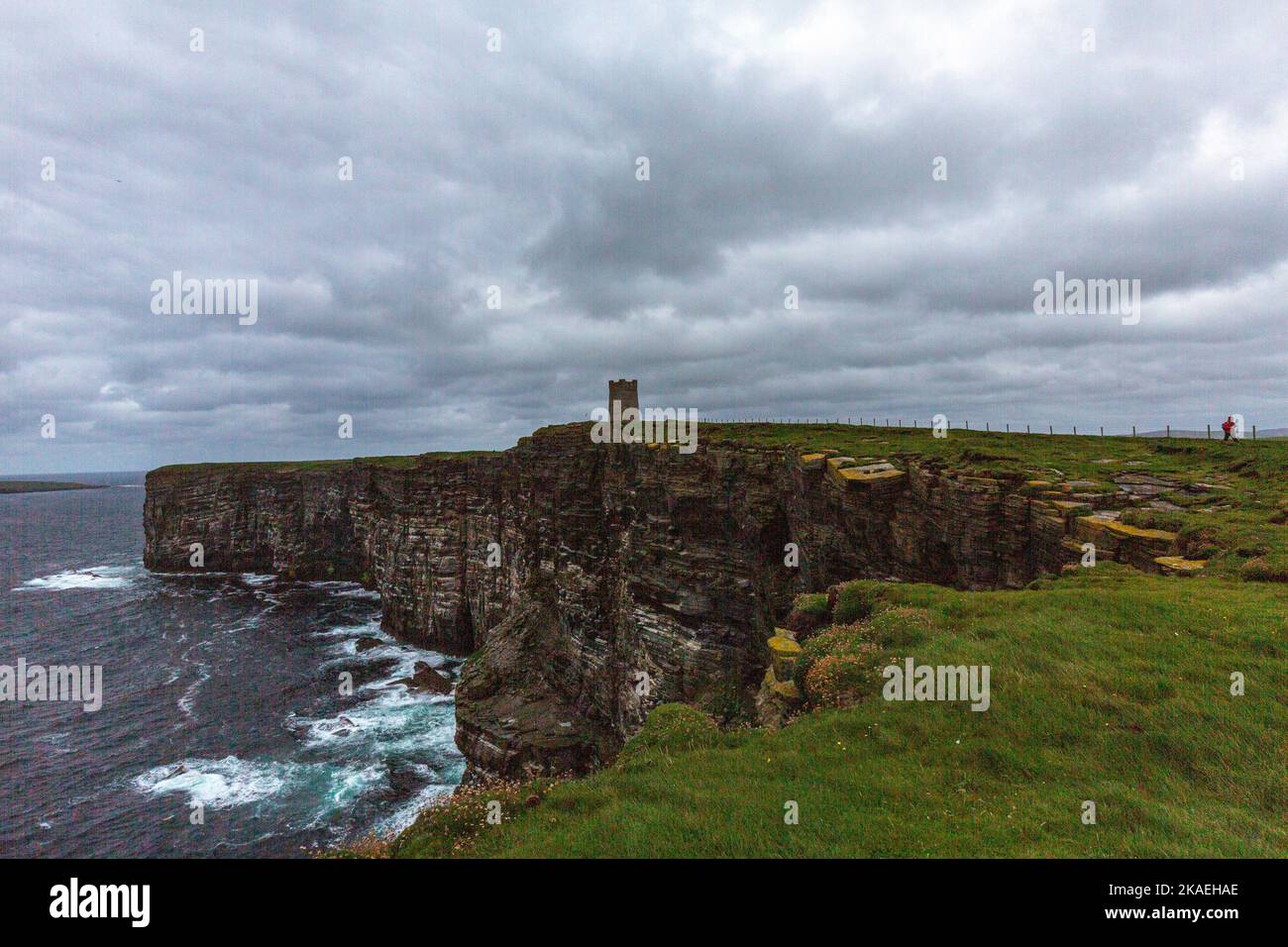 Marwick Head and Kitchener Memorial, Orkney, Scotland, UK Stock Photo ...
