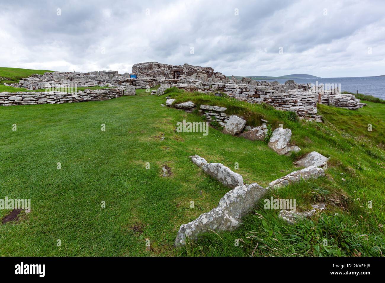 Broch of Gurness, Iron Age broch village , Mainland, Orkney islands ...