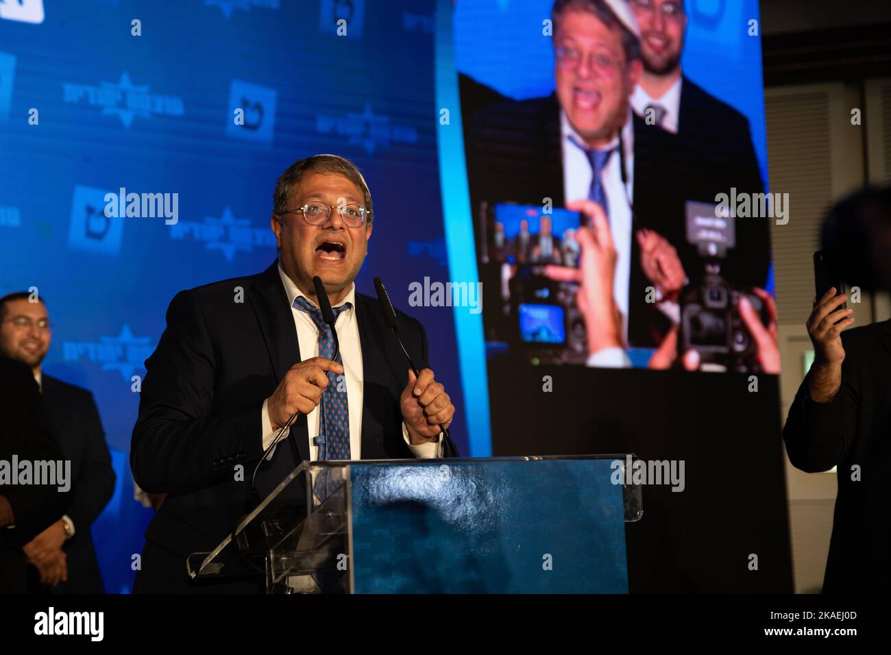 Israel. 02nd Nov, 2022. Itamar Ben Gvir, head of “Otzma Yehudit” far ...