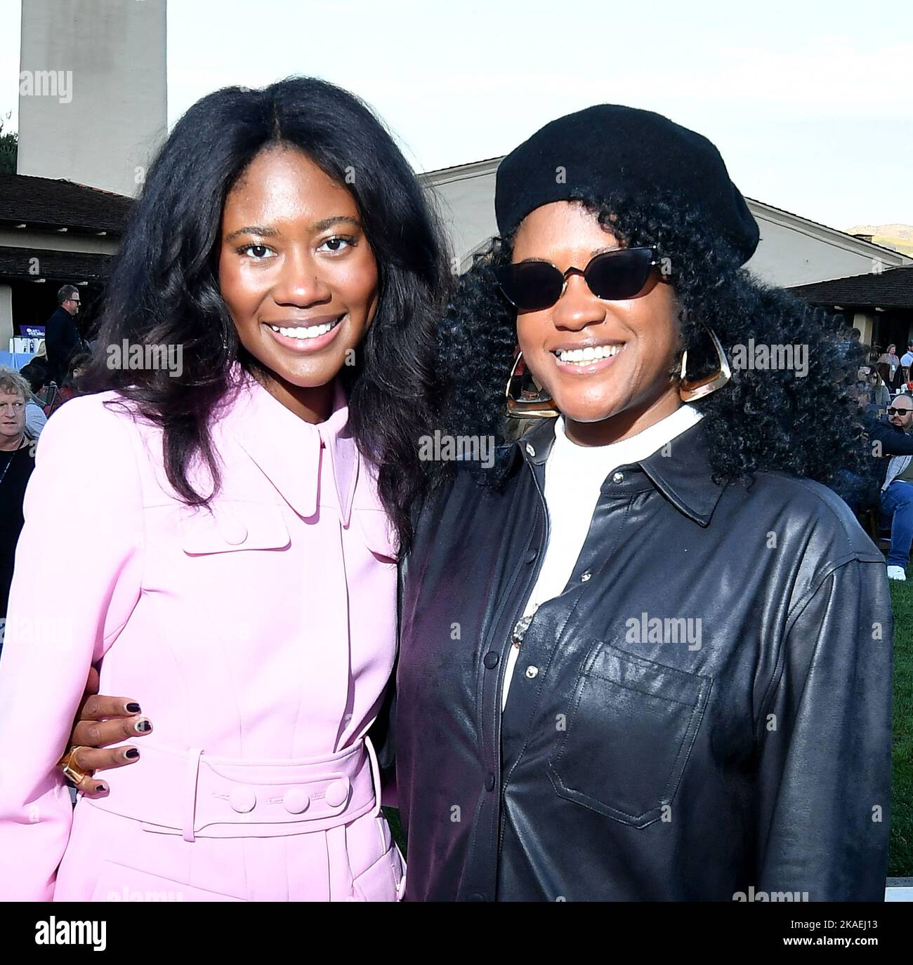 O.N.E The Duo, Tekitha Diggs and Prana Supreme Diggs pose during the ...