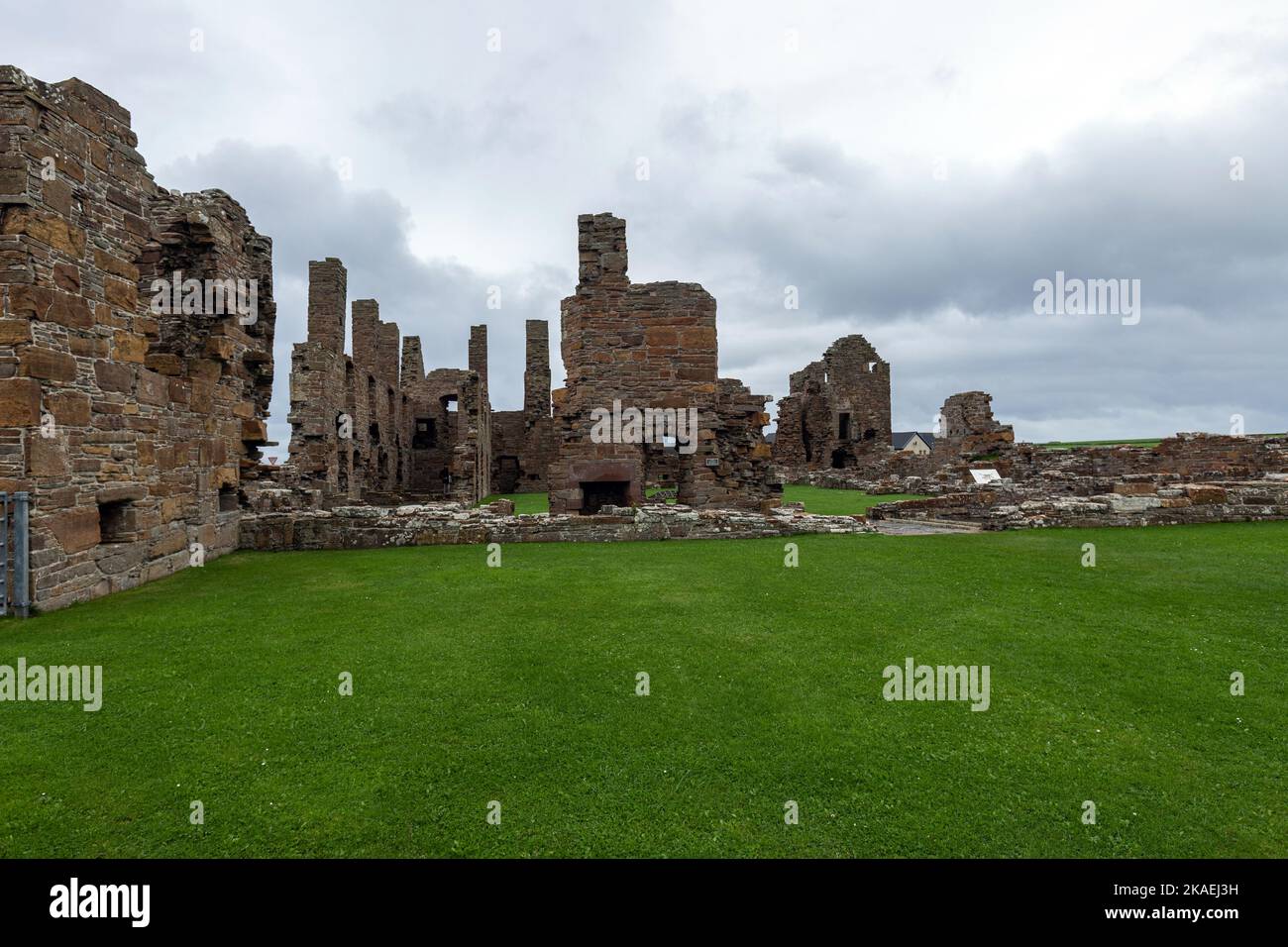 Birsay Earl's Palace, ruined 16th-century castle, Orkney, Scotland, UK ...