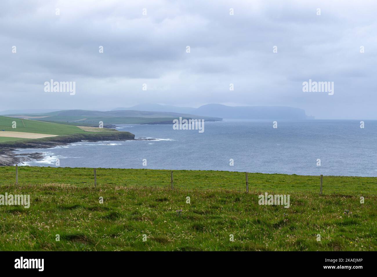 Coastal view from RSPB Scotland Marwick Head Nature Reserve, Orkney ...