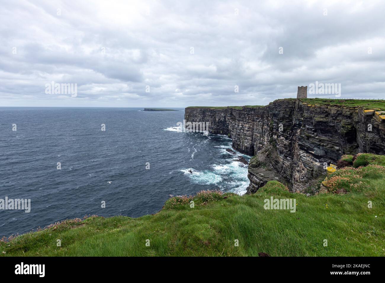 Marwick Head and Kitchener Memorial, Orkney, Scotland, UK Stock Photo ...