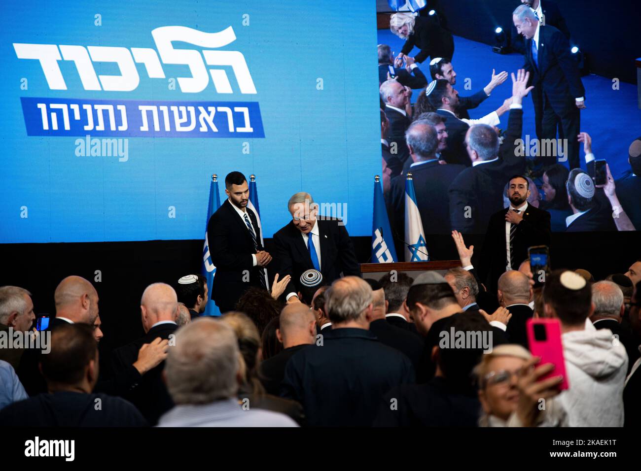 Israel. 02nd Nov, 2022. Benjamin Netanyahu, head of the Likud party ...