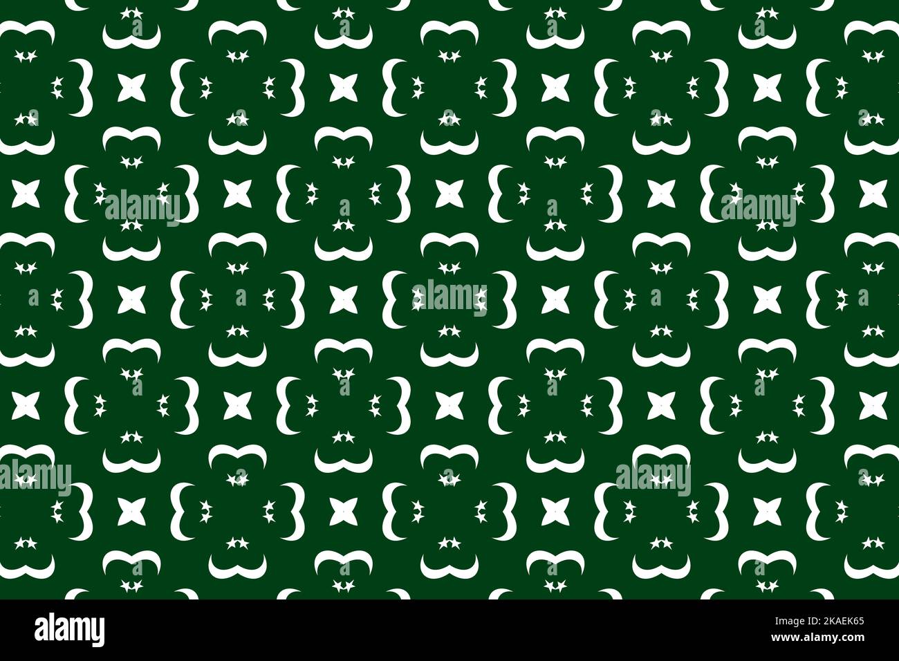 Geometric pattern in the colors of the national flag of Pakistan. The ...