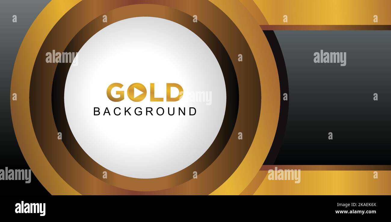 A simple editable vector illustration in golden and black colors Stock ...