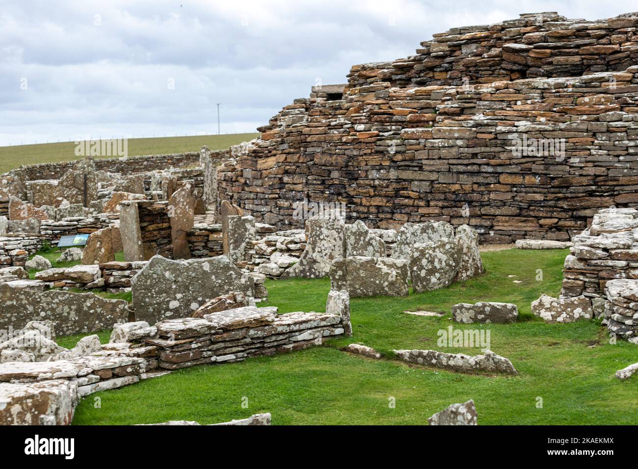 Tower of strength, Broch of Gurness, Iron Age broch village , Mainland ...