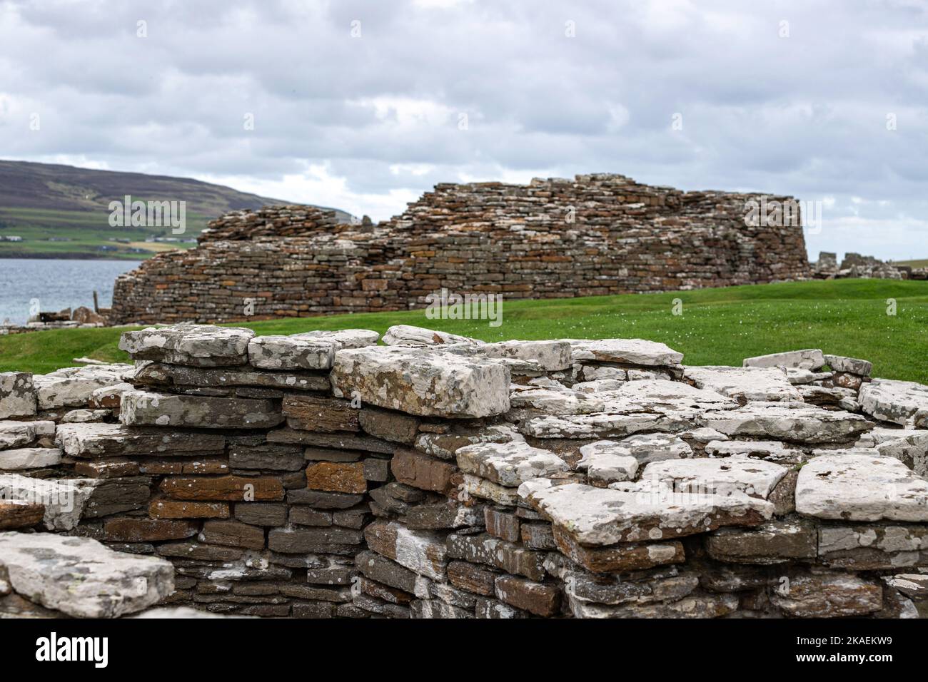 Tower of strength, Broch of Gurness, Iron Age broch village , Mainland ...