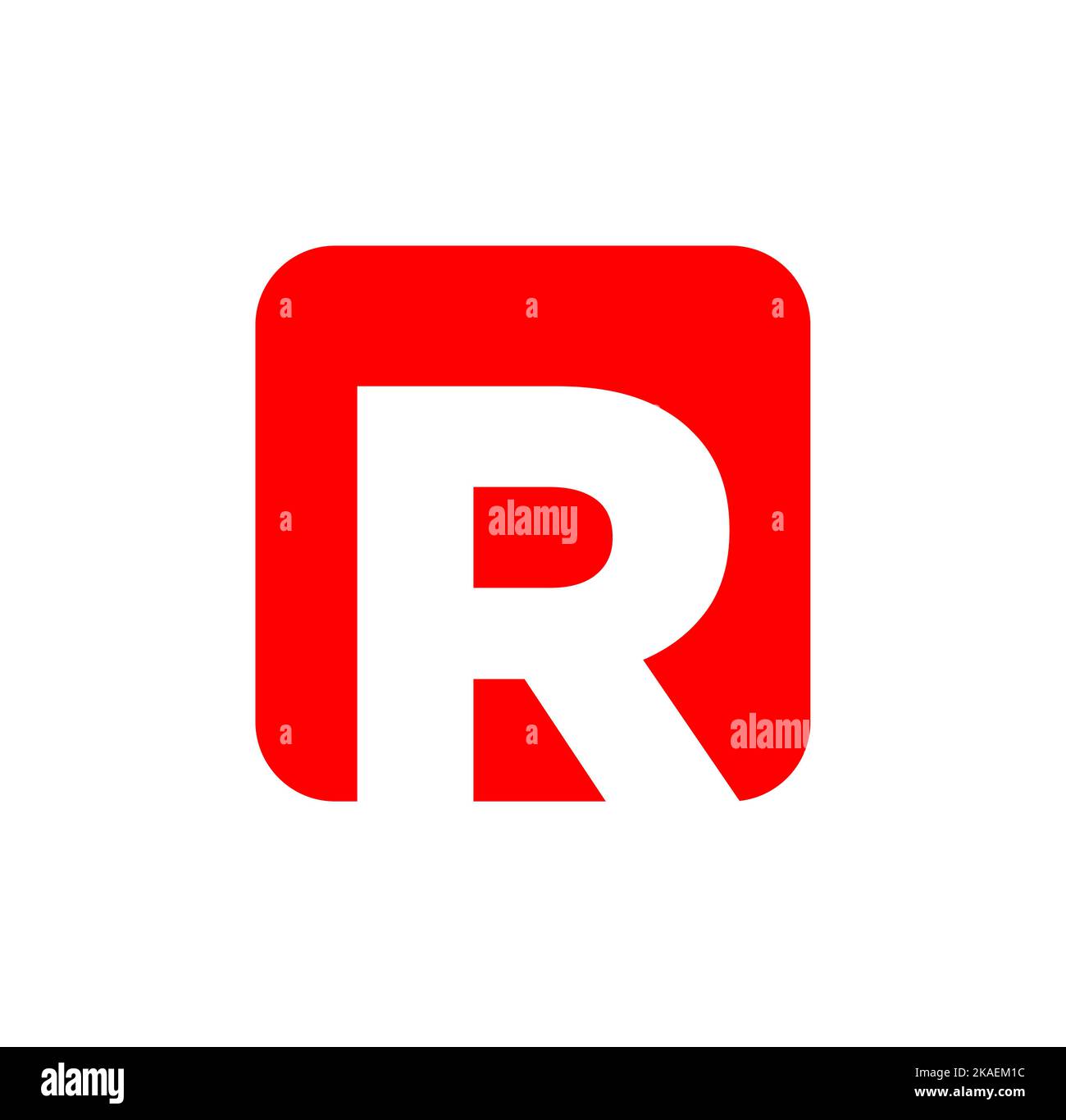 A vector of an 'R' logo on a white background Stock Vector Image & Art ...
