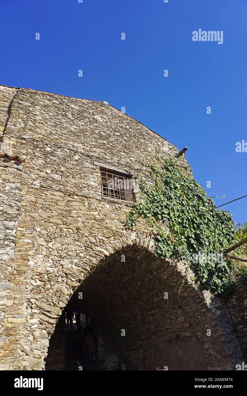 Aritzo, Sardinia, Italy. Old Spanish prison Sa Bovida XVI century Stock ...