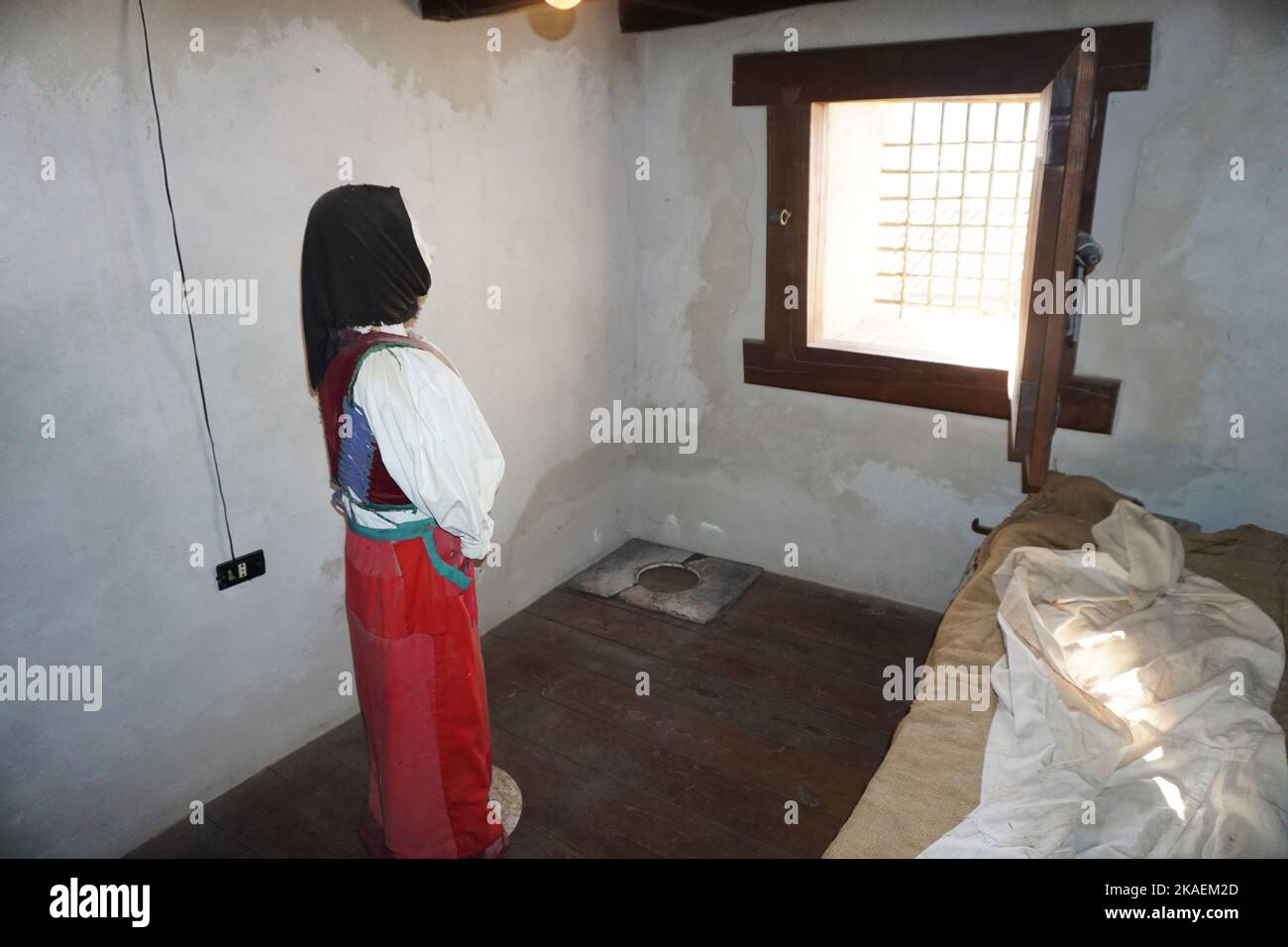 Aritzo, Sardinia, Italy. Old Spanish prison Sa Bovida XVI century Stock ...