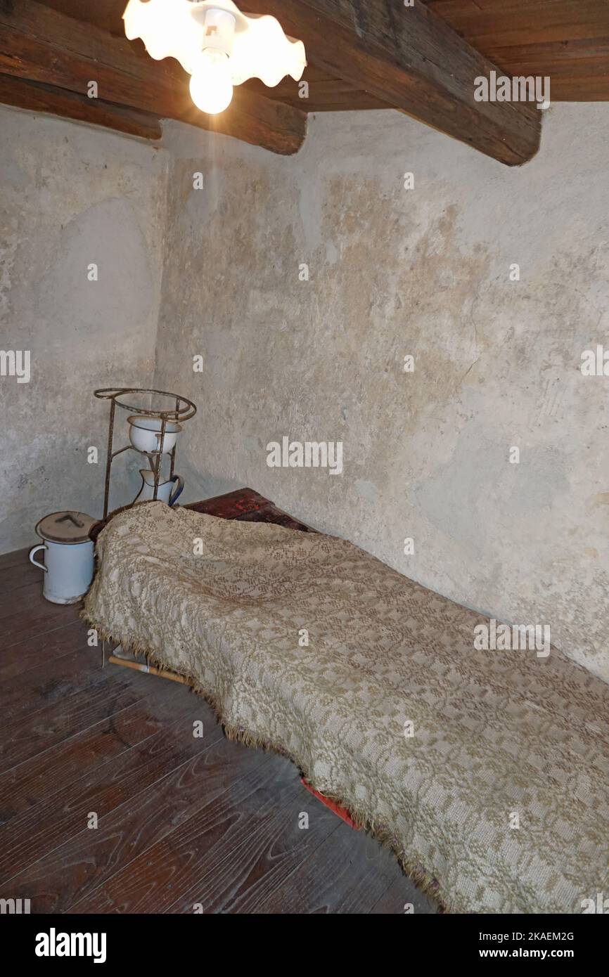 Aritzo, Sardinia, Italy. Old Spanish prison Sa Bovida XVI century Stock ...