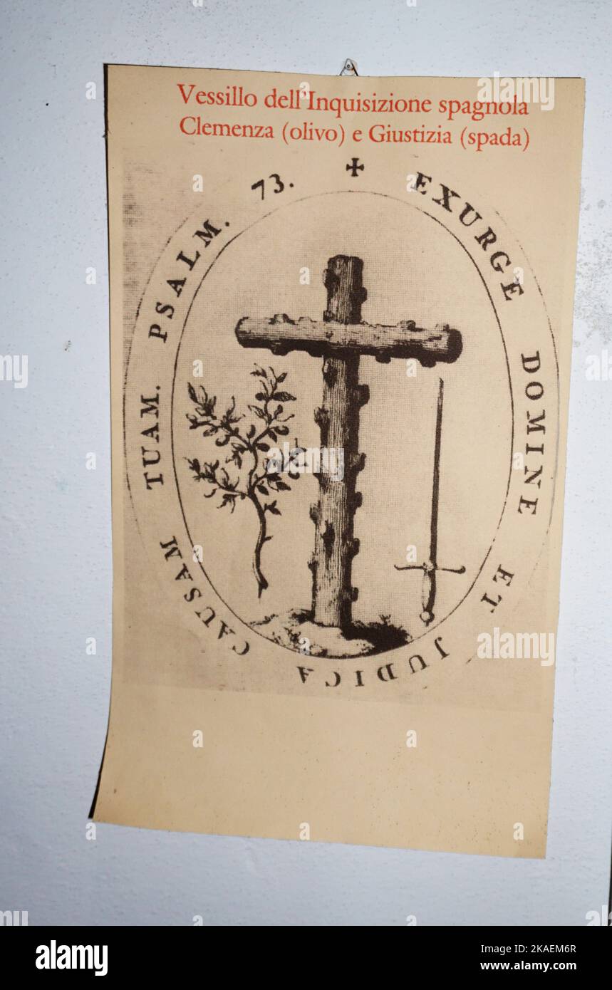 Aritzo, Sardinia, Italy. Old Spanish prison Sa Bovida XVI century Stock ...