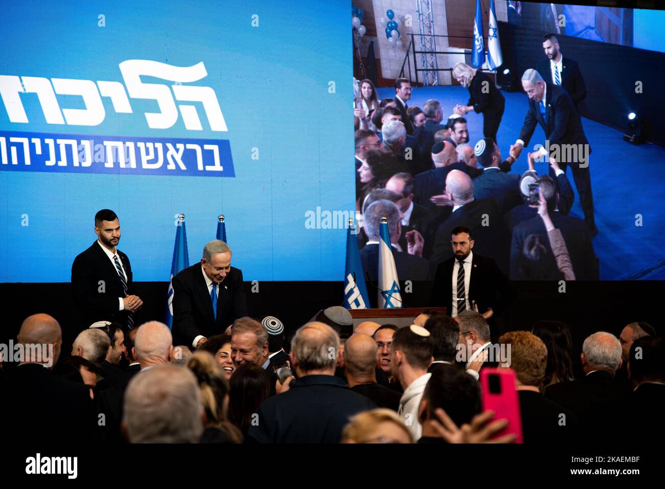 Israel. 02nd Nov, 2022. Benjamin Netanyahu, head of the Likud party ...