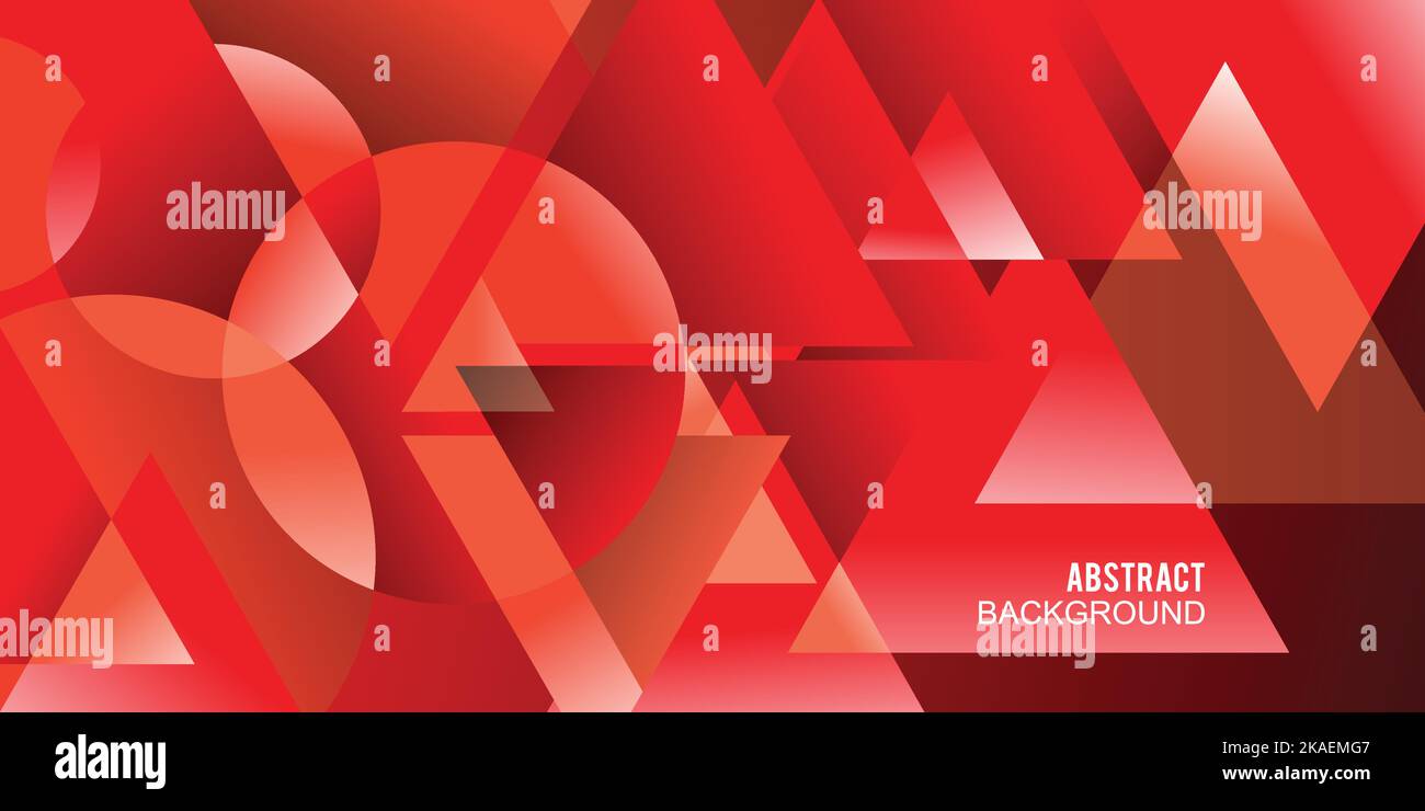 A vector illustration of red abstract geometric background Stock Vector ...