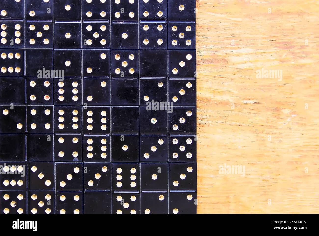 Black domino tiles hi-res stock photography and images - Alamy