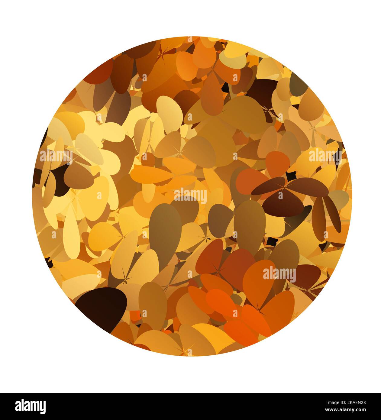 Colorful Abstract Bright Background In Circle Decorative Design