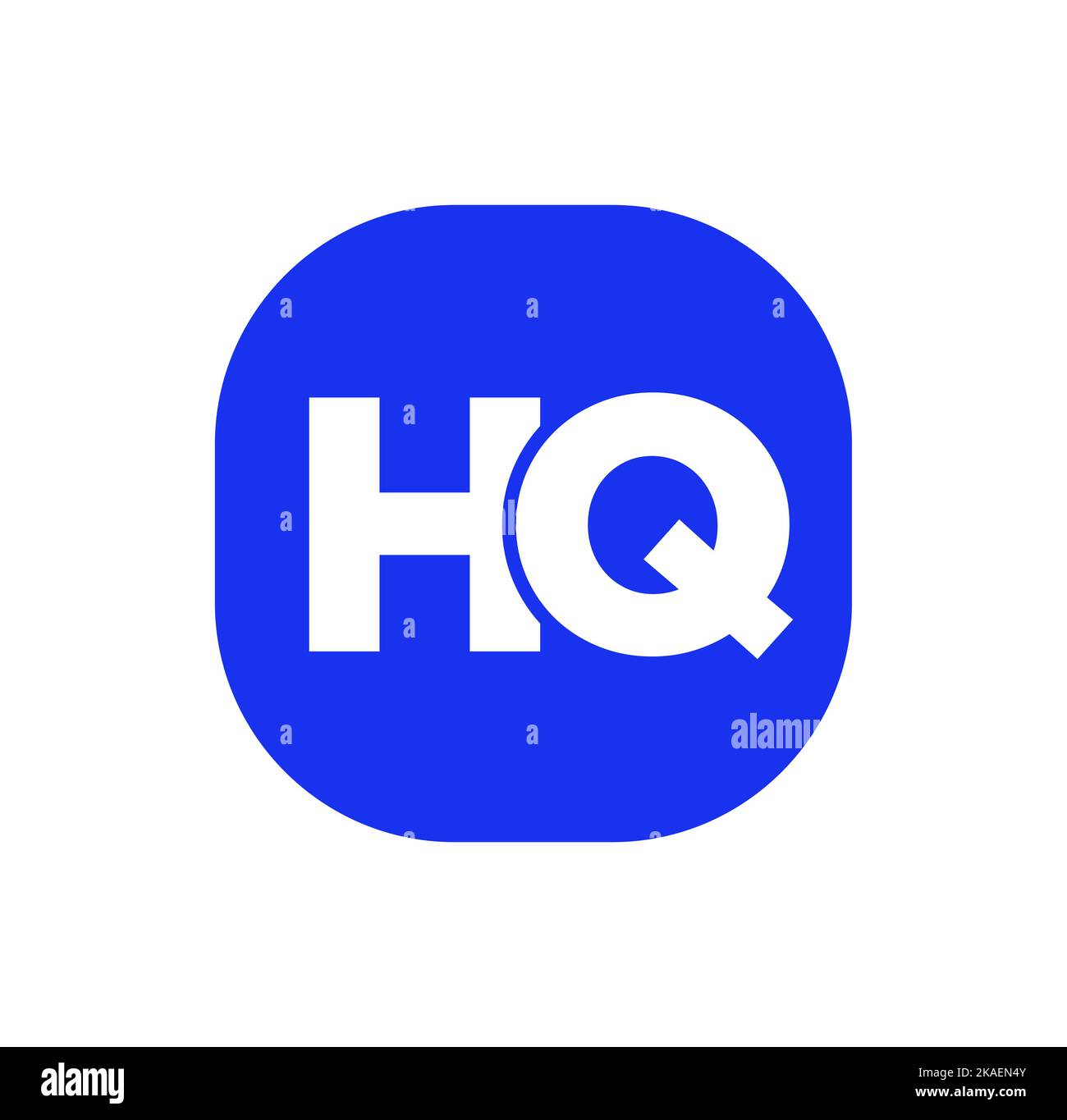 A vector of an 'HQ' logo on a white background Stock Vector Image & Art ...