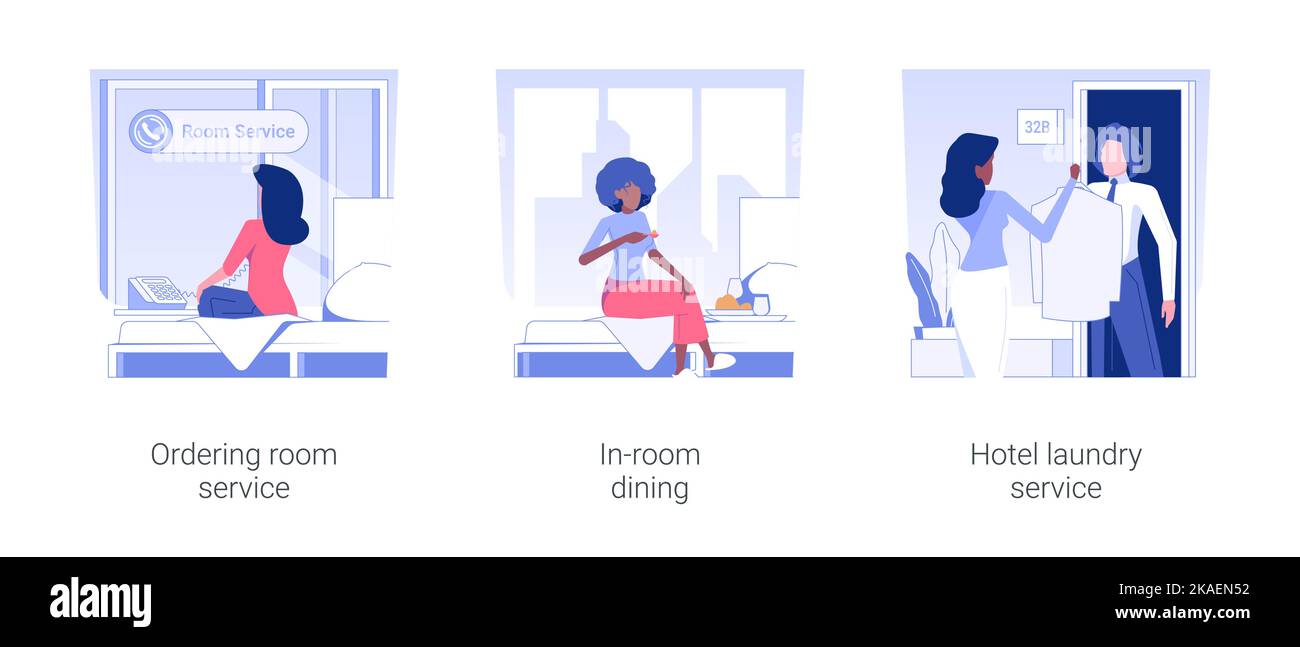Business accommodation facilities isolated concept vector illustration ...