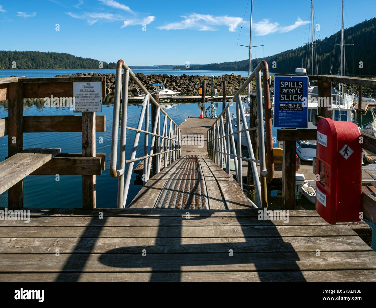 WA22660-00...WASHINGTON - Herb Beck Marina on Quilcene Bay, near the ...
