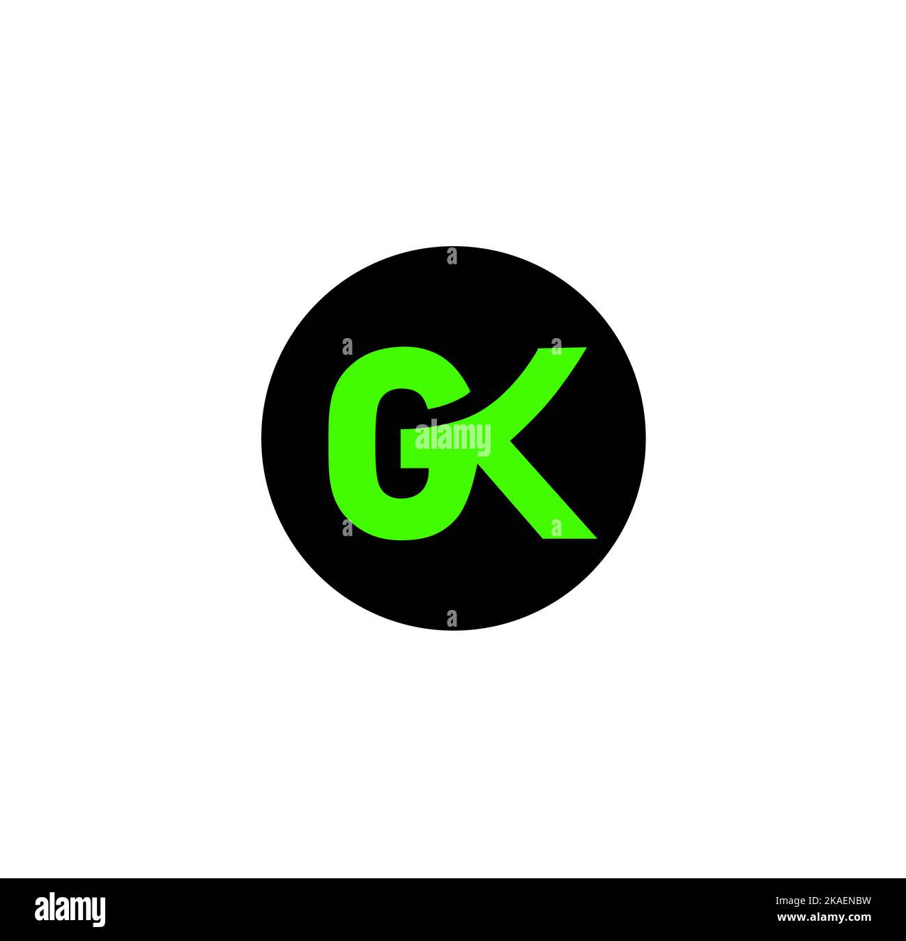 A vector design of GK monogram icon on white background Stock Vector ...
