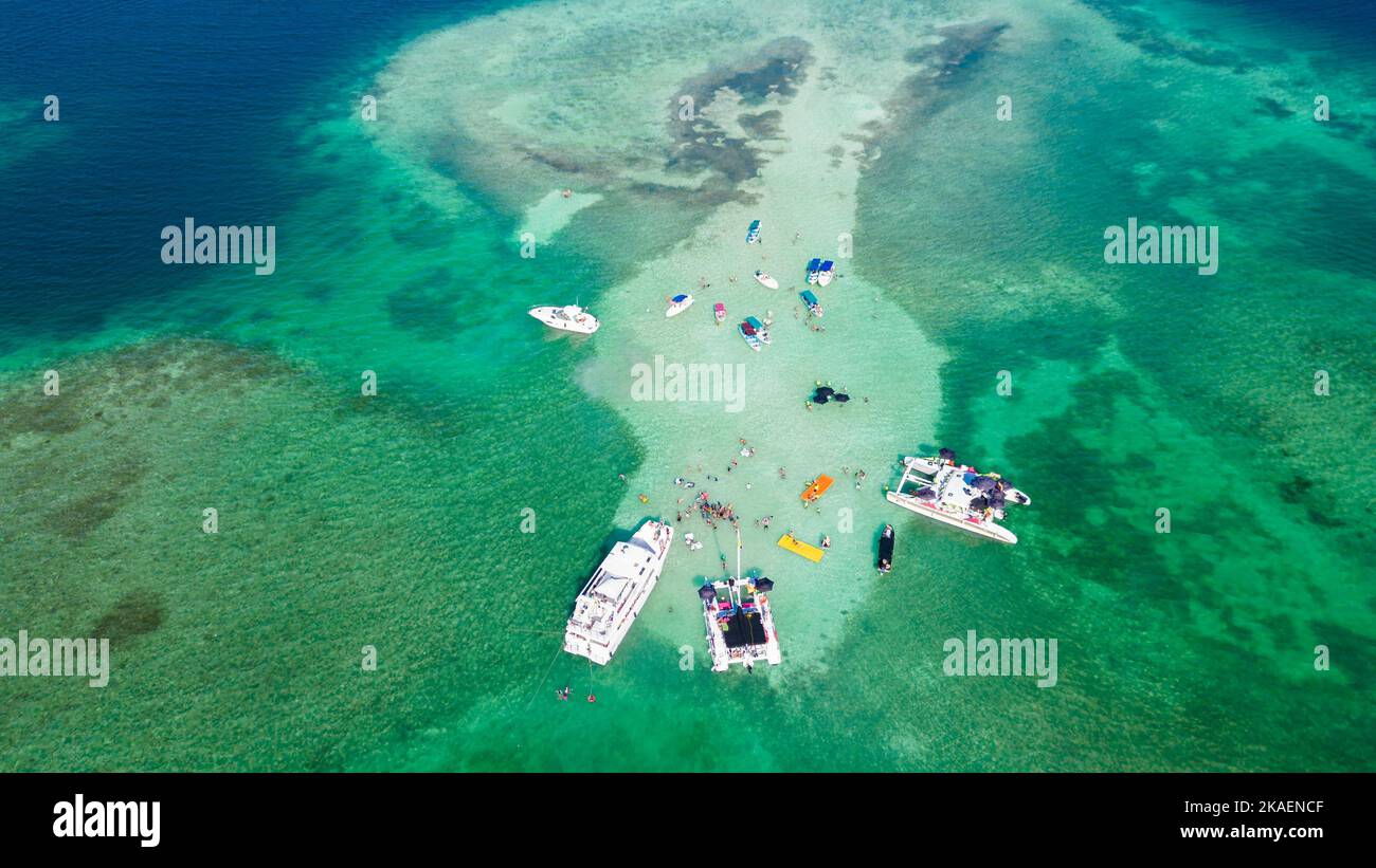 Aerial beautiful lagoon boats ships hi-res stock photography and images ...