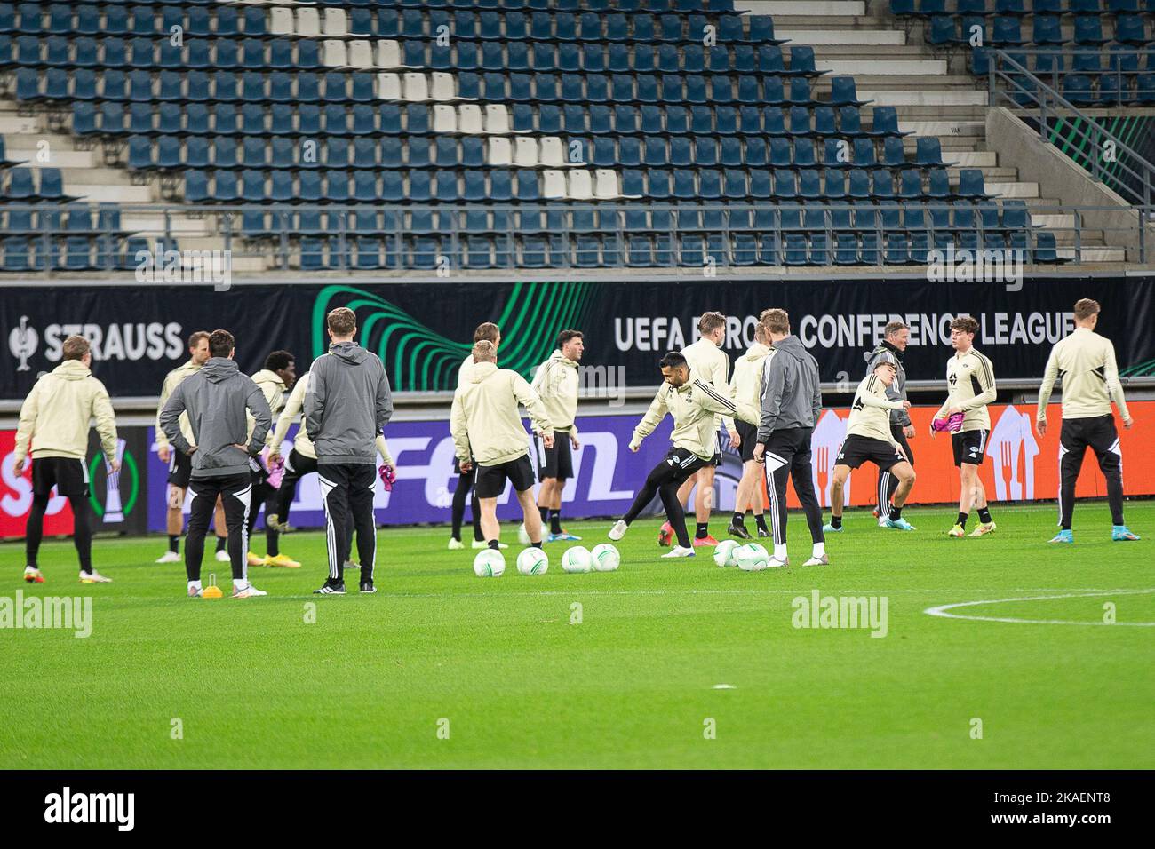Illustration picture shows a training session of Norwegian team Molde ...
