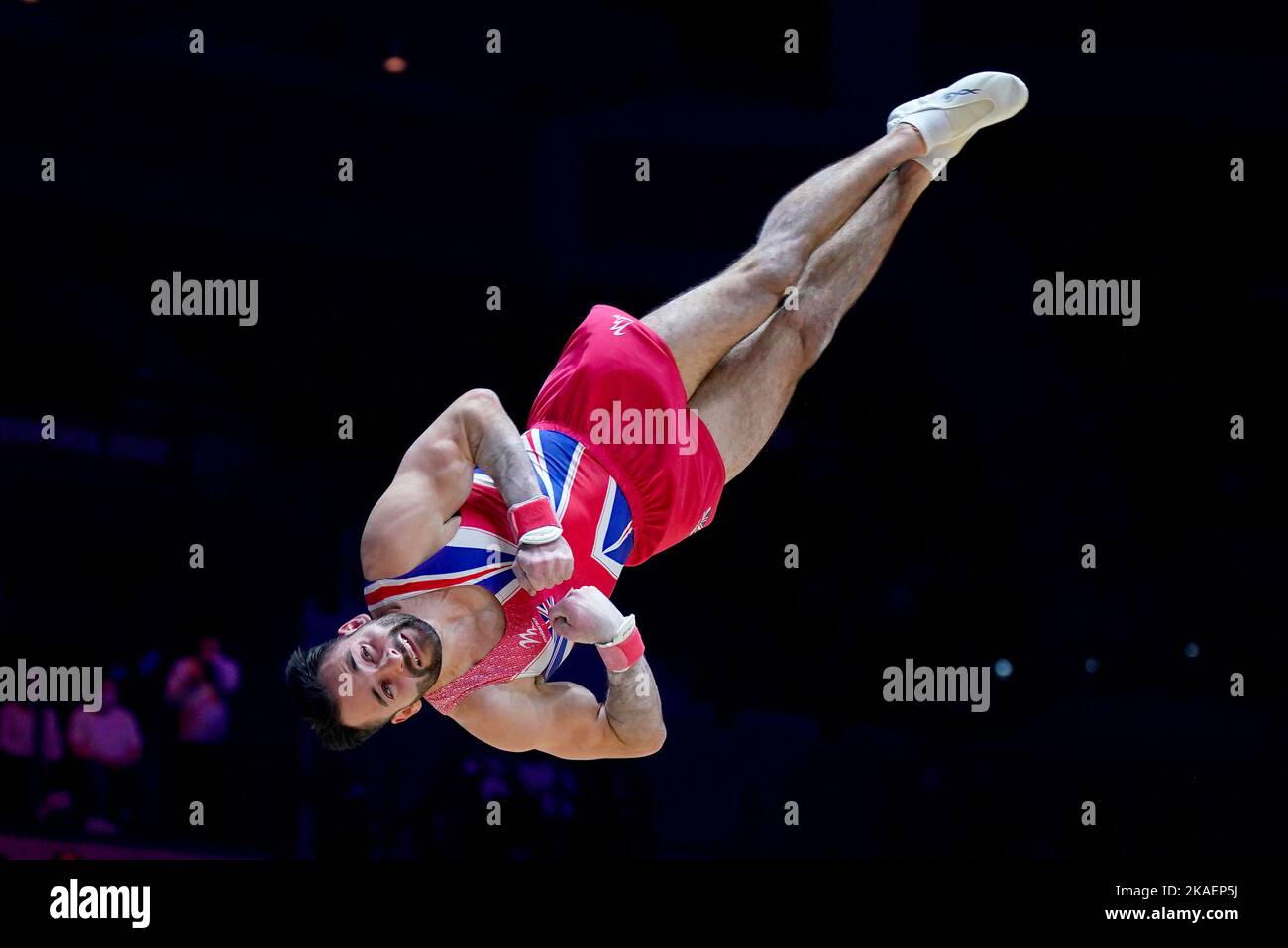 Great Britain’s James Hall in action on the floor during day five of ...