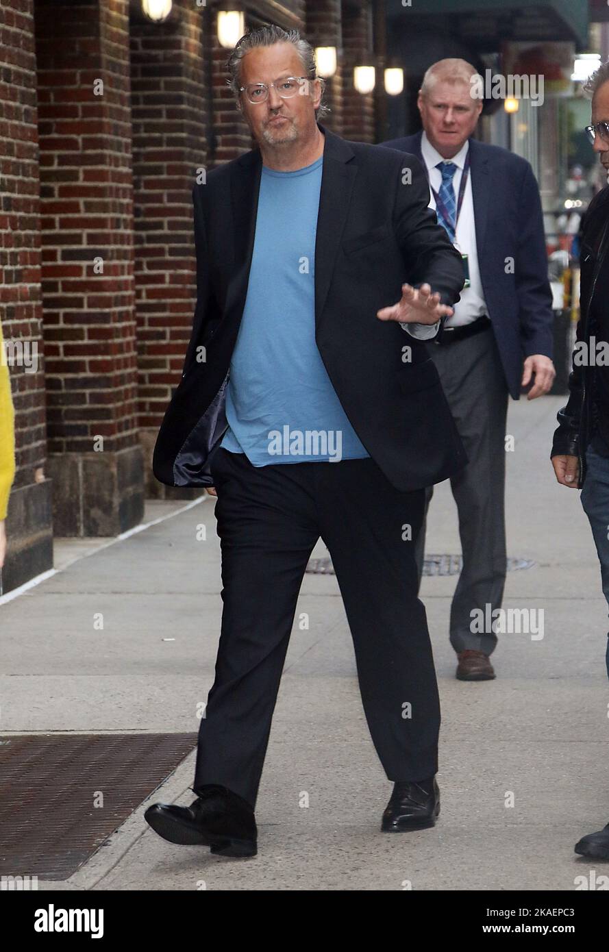 November 01, 2022 Matthew Perry on The Late Show with Stephen Colbert ...