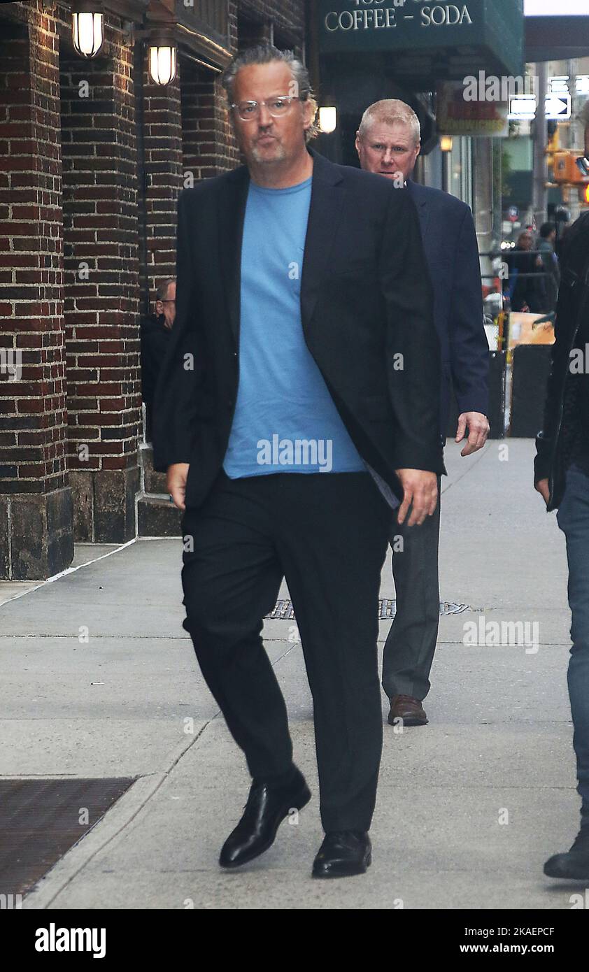 November 01, 2022 Matthew Perry on The Late Show with Stephen Colbert ...