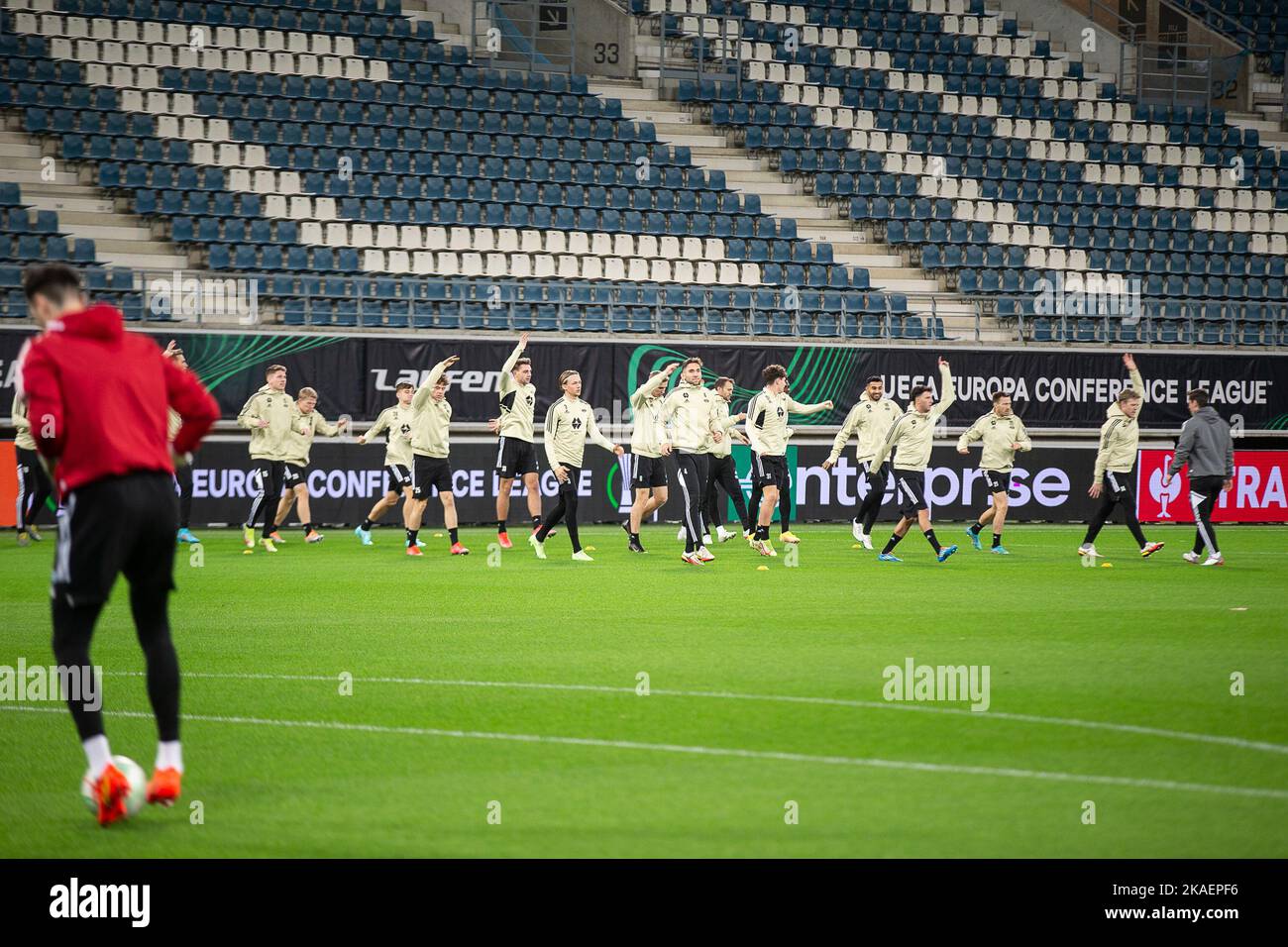 Illustration picture shows a training session of Norwegian team Molde ...