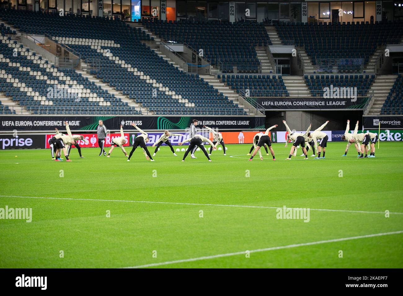 Illustration picture shows a training session of Norwegian team Molde ...