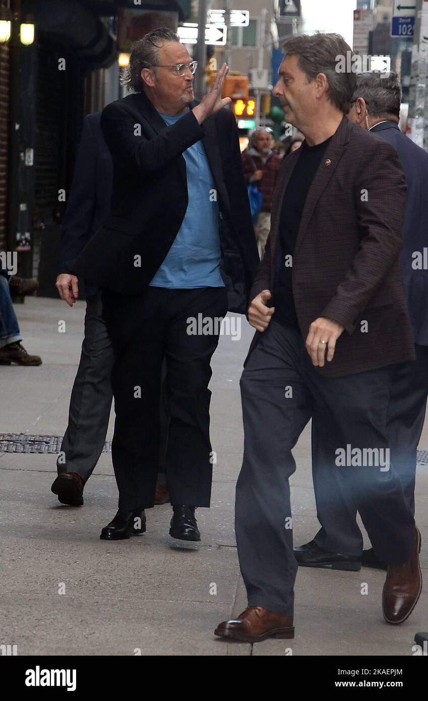 November 01, 2022 Matthew Perry on The Late Show with Stephen Colbert ...