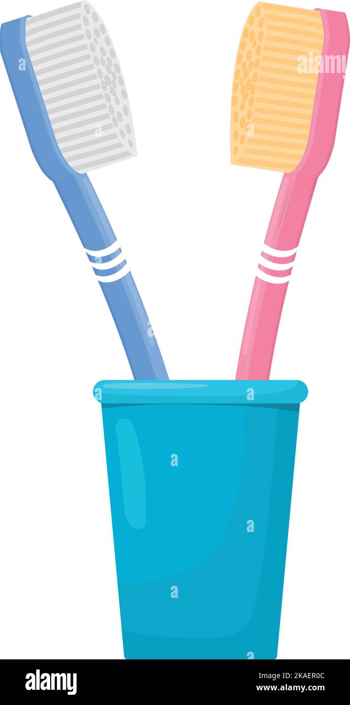 Two toothbrushes Stock Vector Images - Alamy