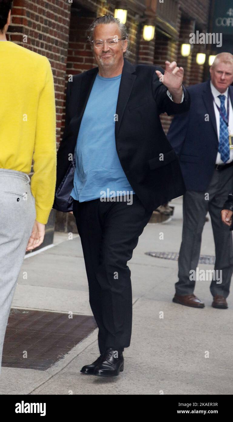 November 01, 2022 Matthew Perry on The Late Show with Stephen Colbert ...