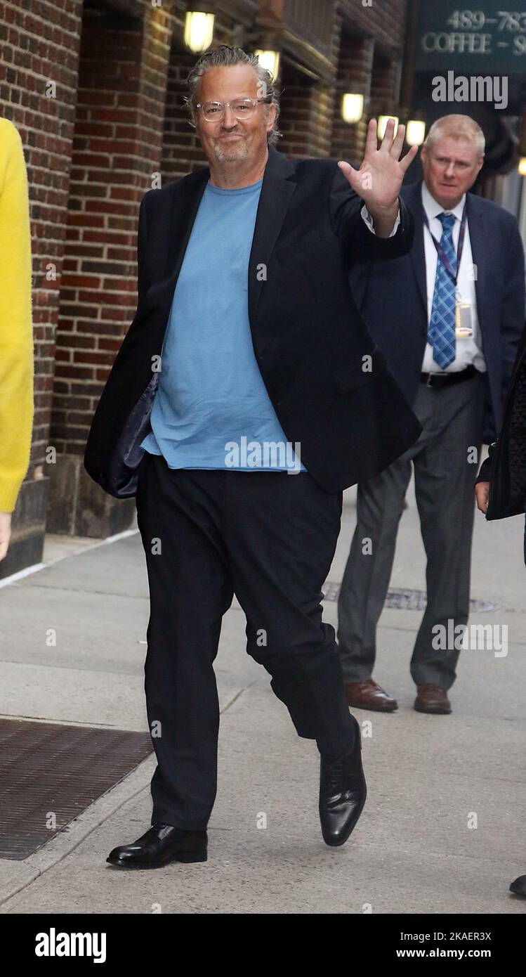 November 01, 2022 Matthew Perry on The Late Show with Stephen Colbert ...