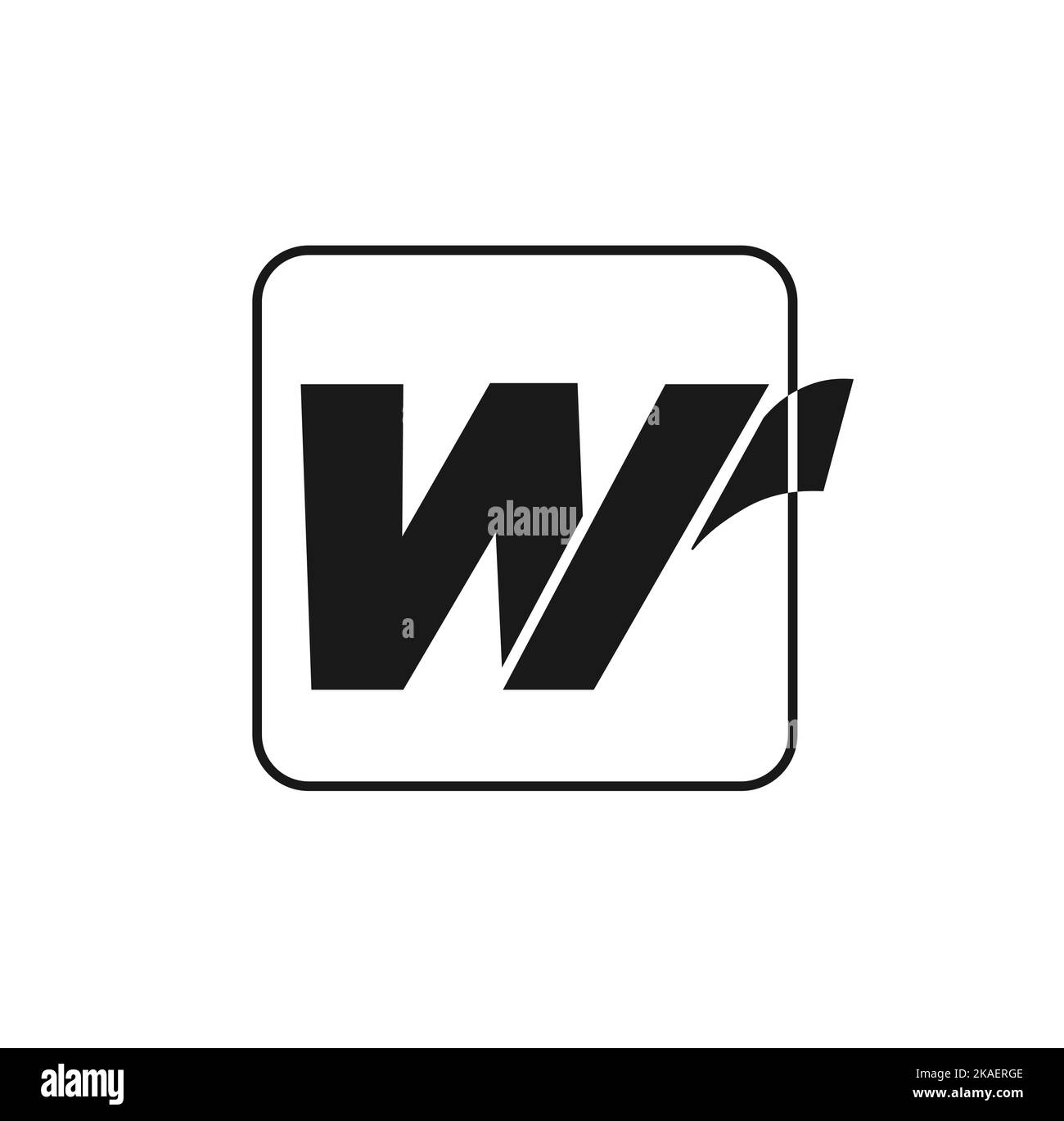 A vector illustration of a "wr" company brand logo Stock Vector Image ...