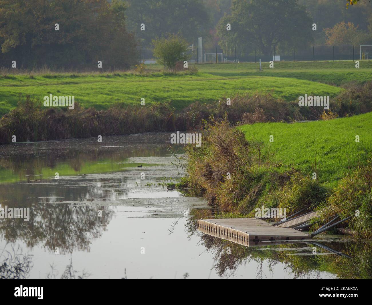 Emlichheim and the river Vechte in germany Stock Photo - Alamy