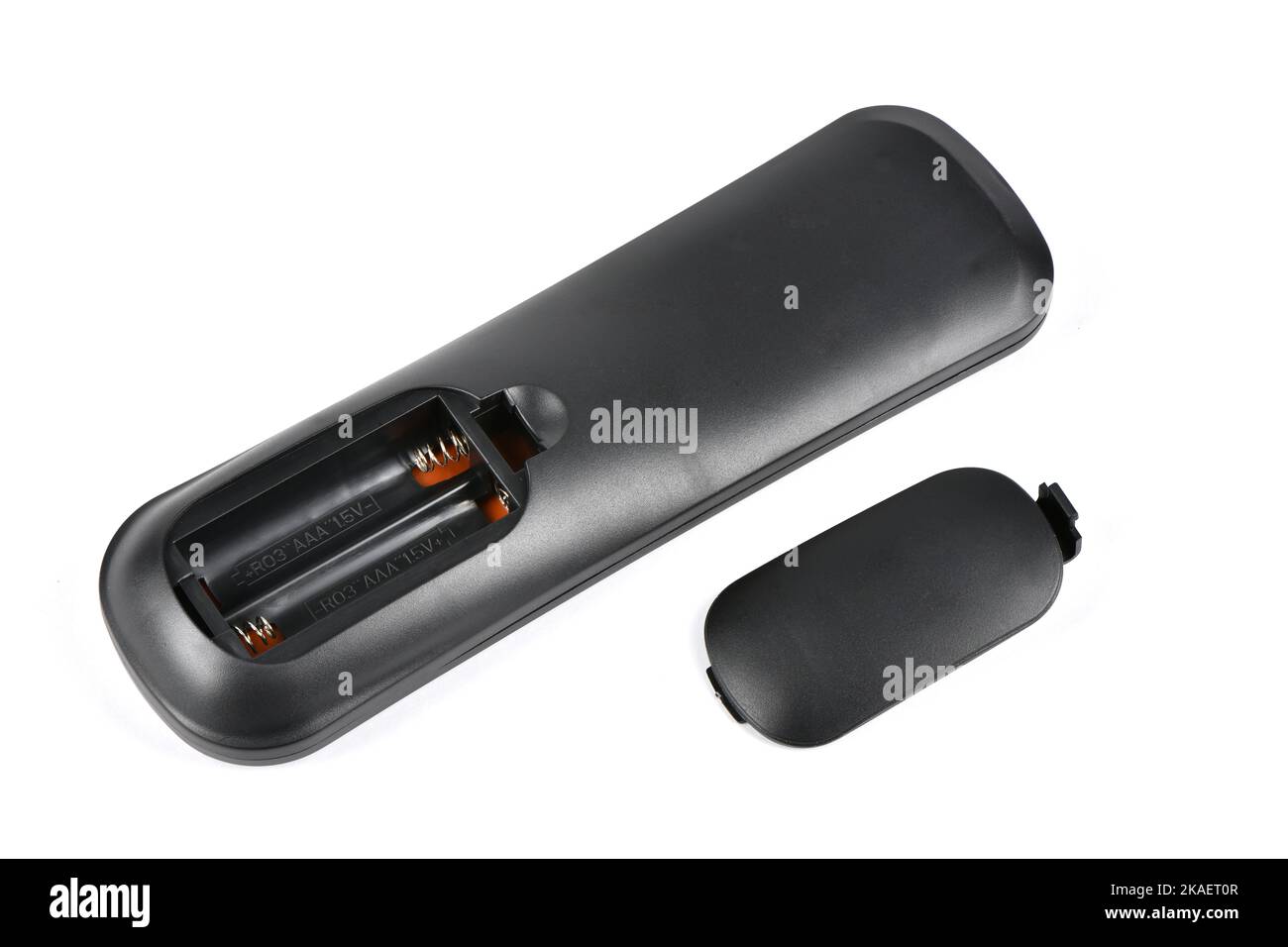 TV remote control keypad isolated on white background. High resolution ...