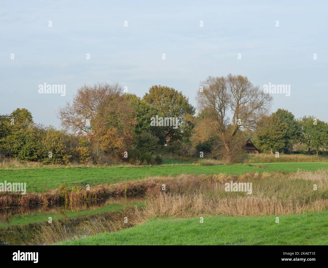 Emlichheim and the river Vechte in germany Stock Photo - Alamy