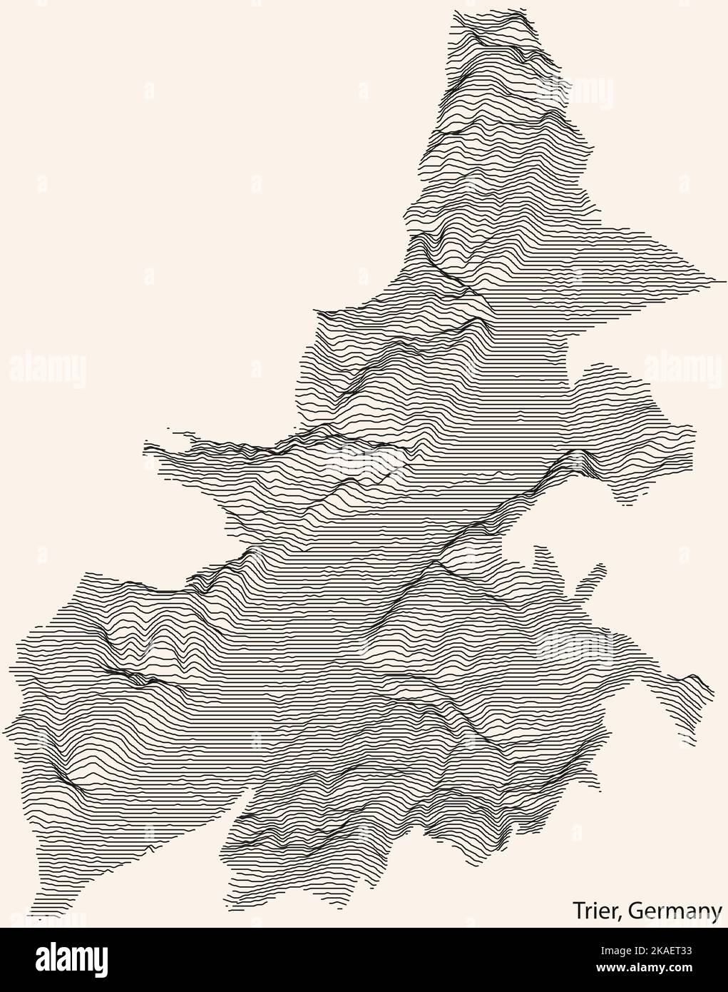 Map of trier hi-res stock photography and images - Alamy