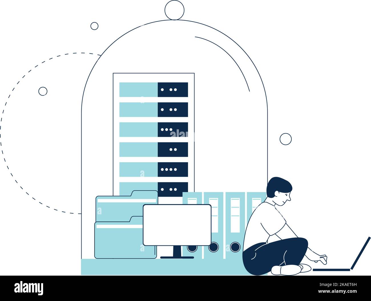Information data security. Storage protection. Cyber privacy service ...