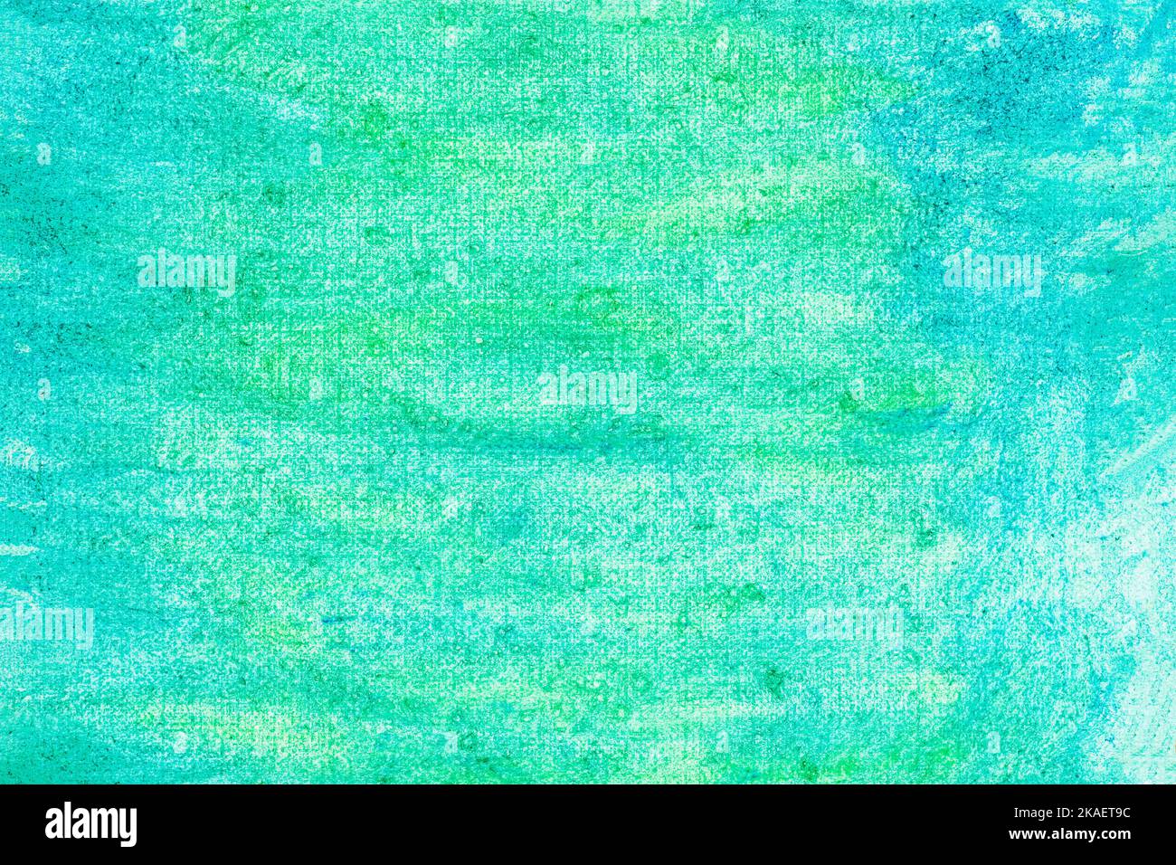 Abstract Hand drawn background of green shades, canvas, paper texture ...