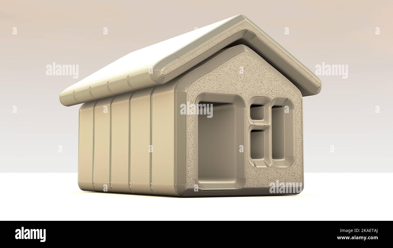 3D Illustration of a house for modern Architects, Artisans, Artists ...
