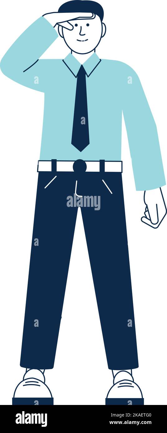 Person looking forward Stock Vector Images - Alamy