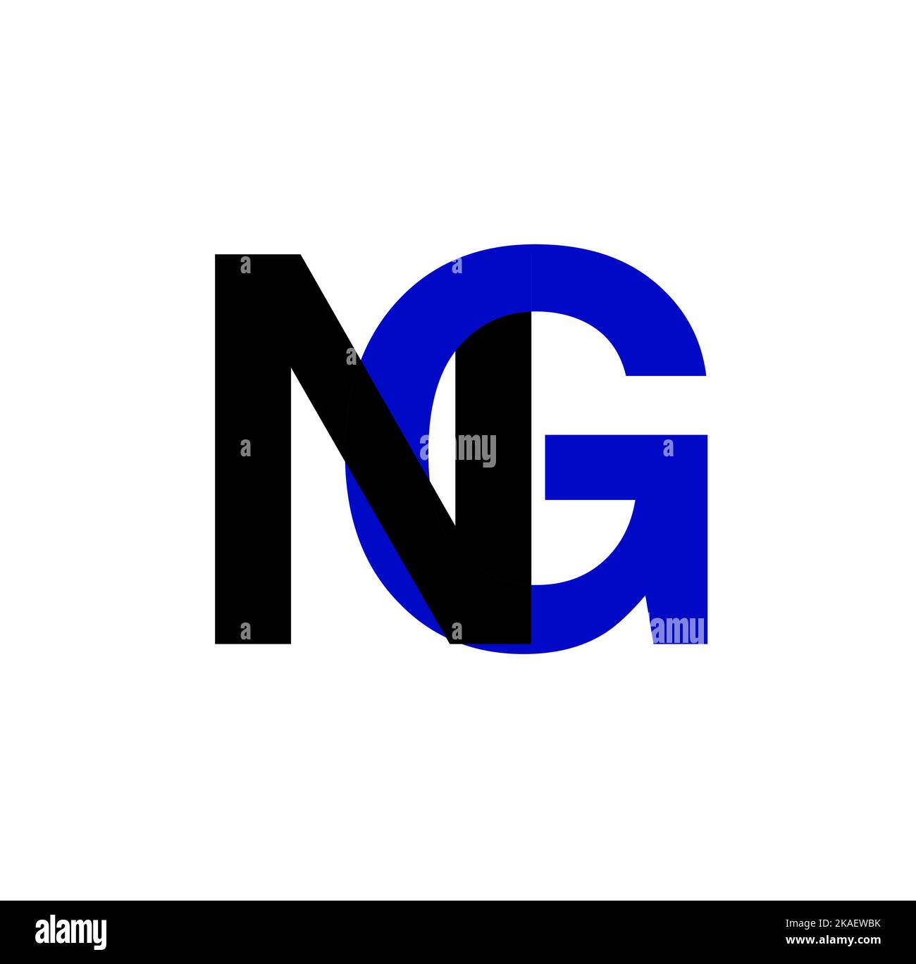 A vector design of NG monogram icon on white background Stock Vector ...