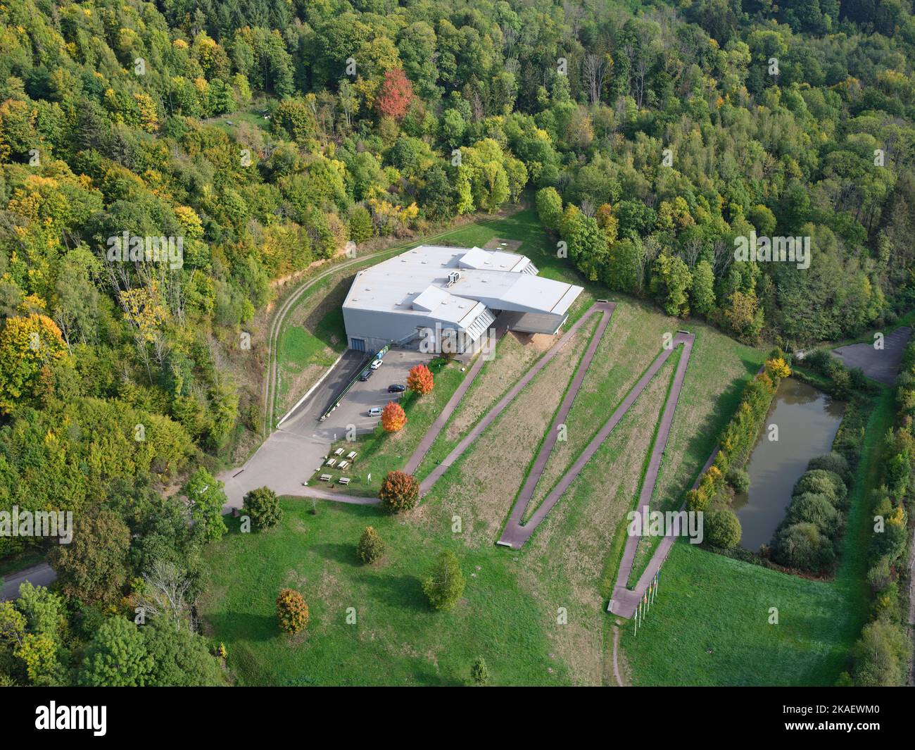 AERIAL VIEW. The Alsace-Moselle Memorial is a museum retracing the wars ...