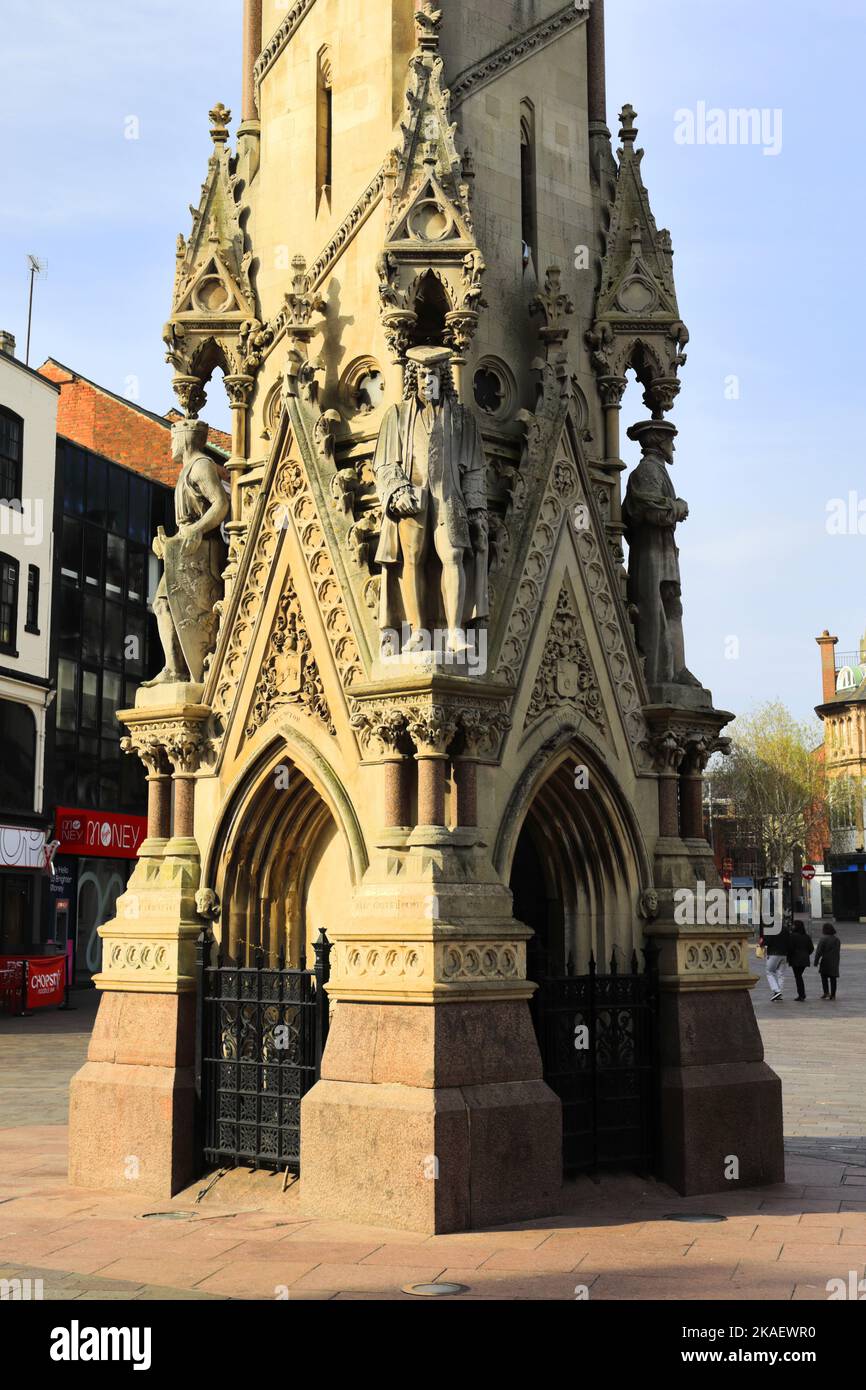 The Haymarket Memorial Clock Tower, Leicester City, Leicestershire ...