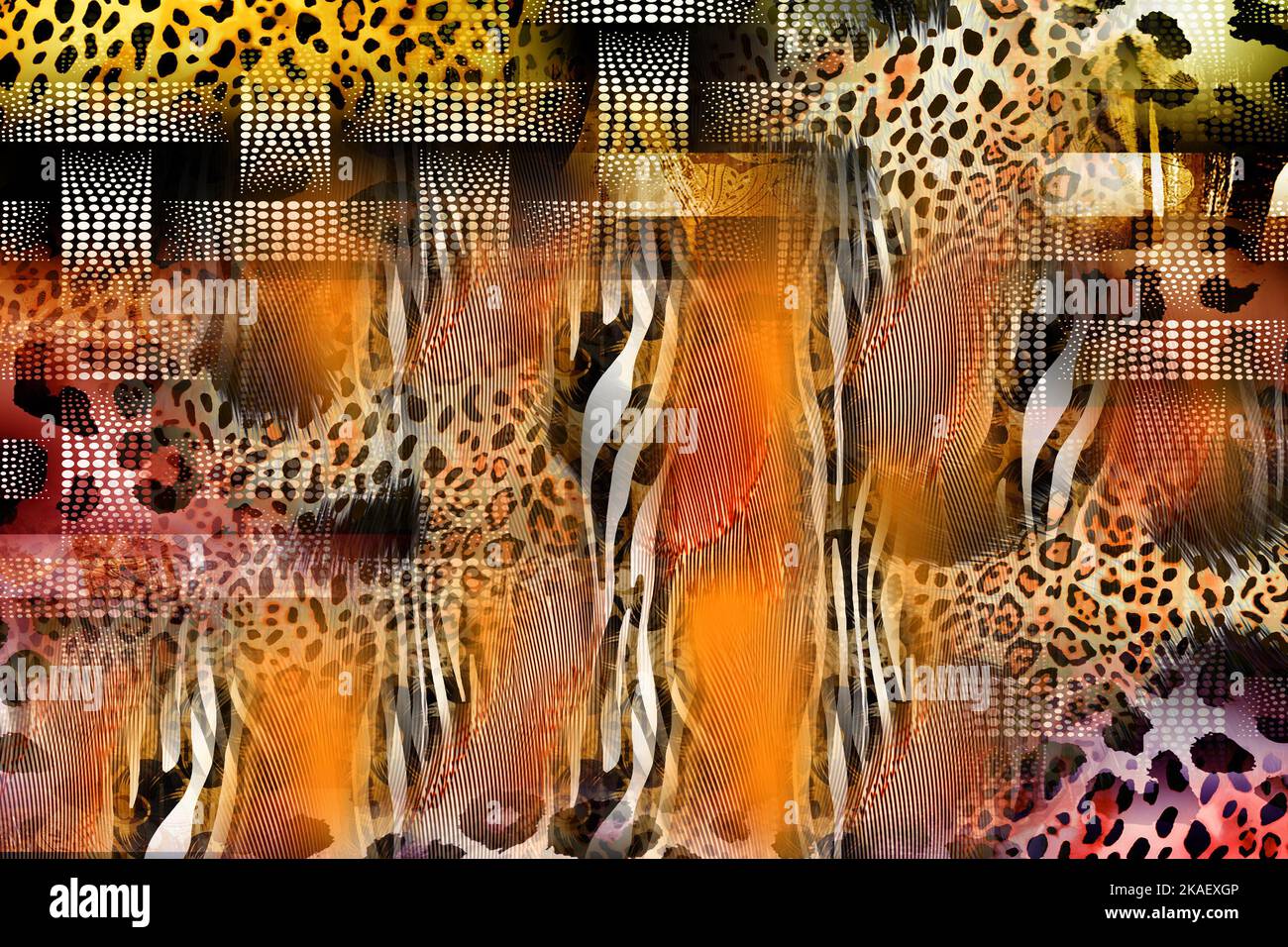 Textile print.Abstract background.Clothing colorful pattern.Repeat ...