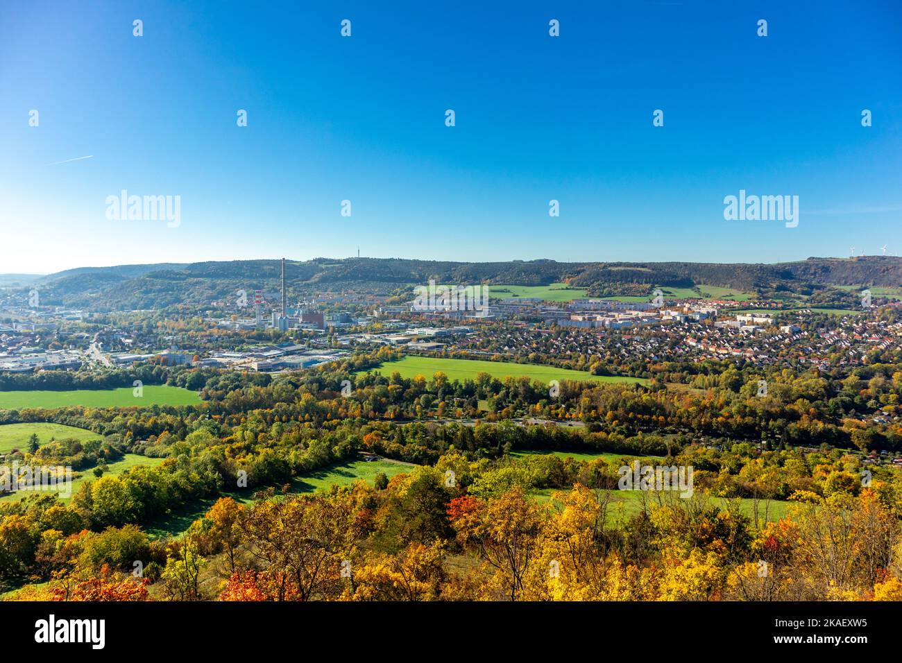 Small Autumn walk through the landscape of Jena - Thuringia - Germany ...